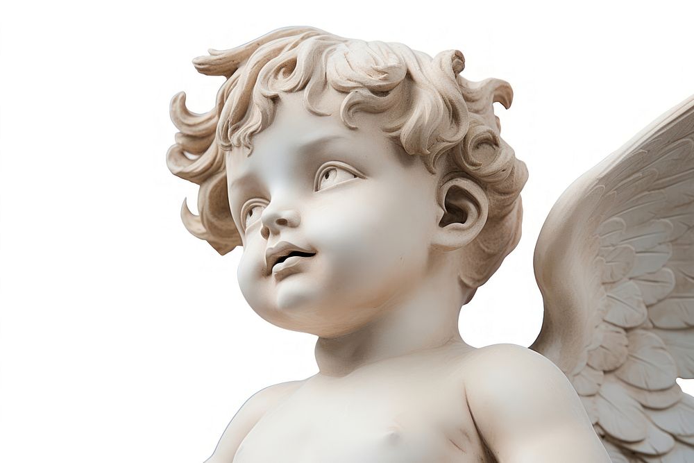 Greek sculpture cherub archangel person | Free Photo - rawpixel