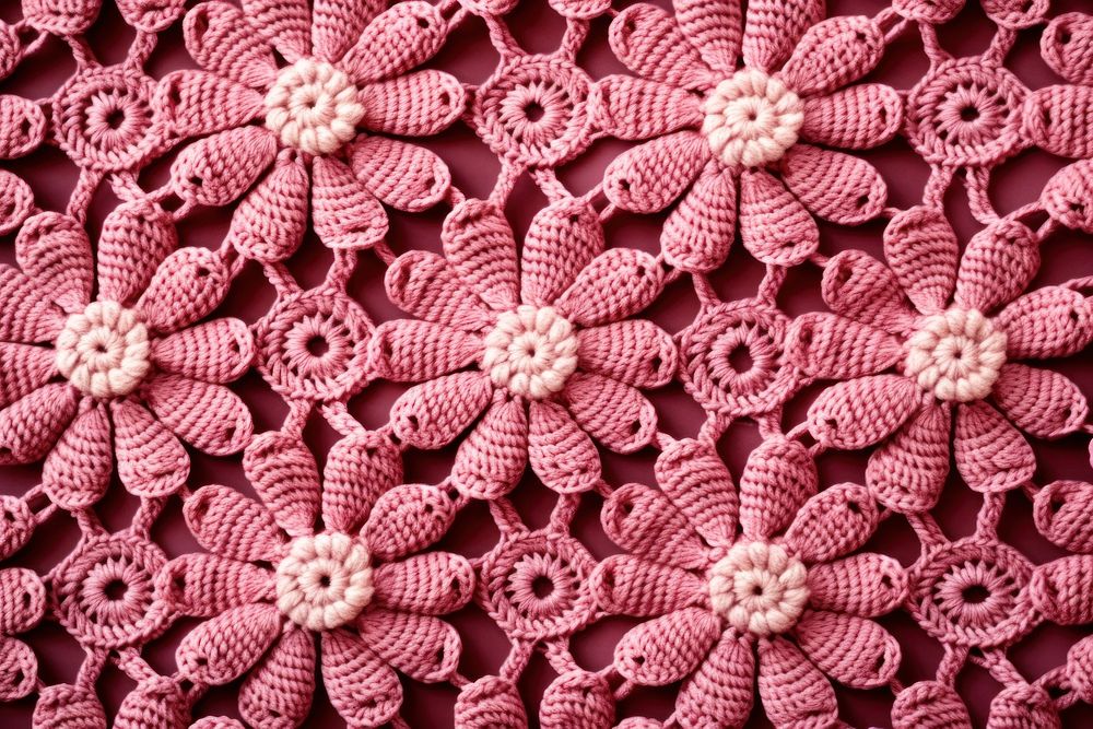 Flower knit embroidery pattern plant | Free Photo - rawpixel