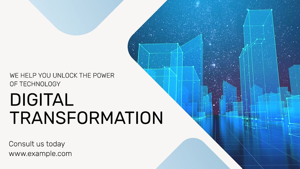 Digital transformation blog banner template | Free Photo - rawpixel