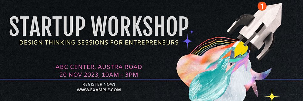 Startup workshop email header template | Free Photo - rawpixel