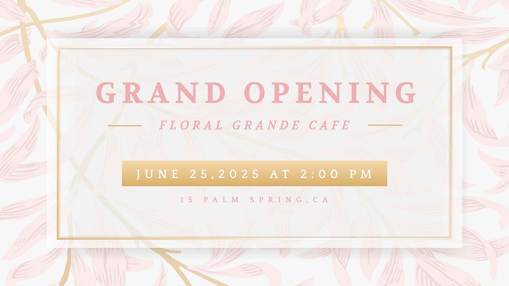 Grand opening Facebook cover template | Free Photo - rawpixel