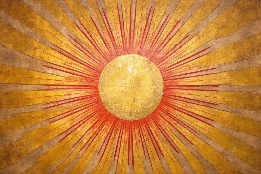 A sunburst painting art lighting. | Free Photo Illustration - rawpixel