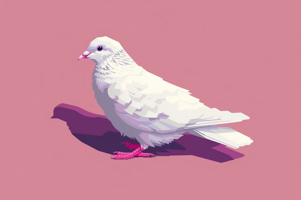 Dove pixel animal pigeon bird. | Free Photo Illustration - rawpixel