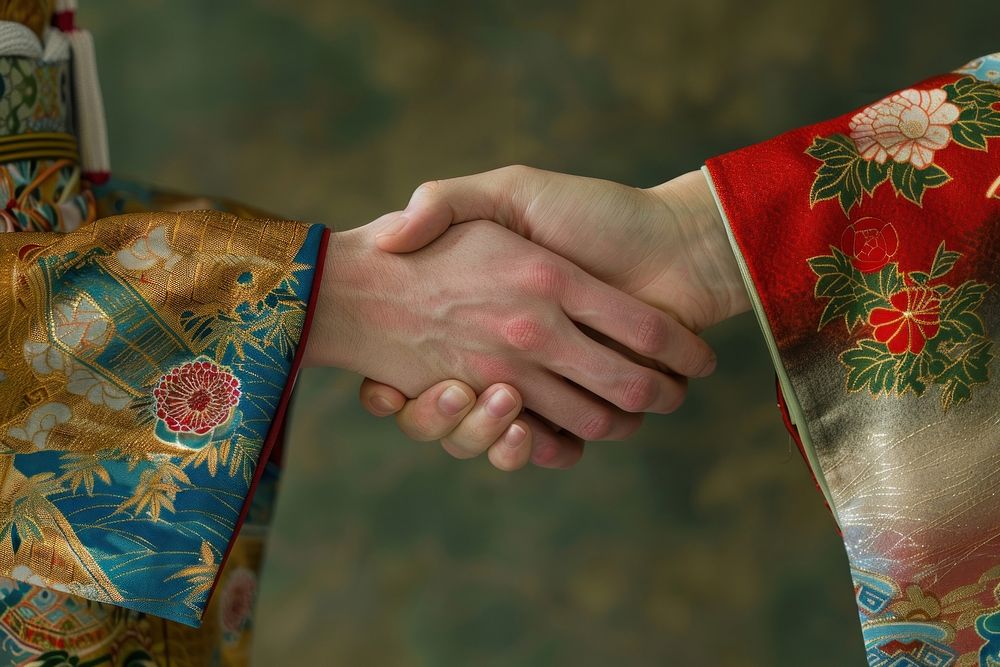 Traditional Japanese bow handshake accessories | Free Photo - rawpixel