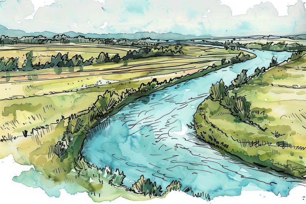 River water aerial view outdoors. | Free Photo Illustration - rawpixel