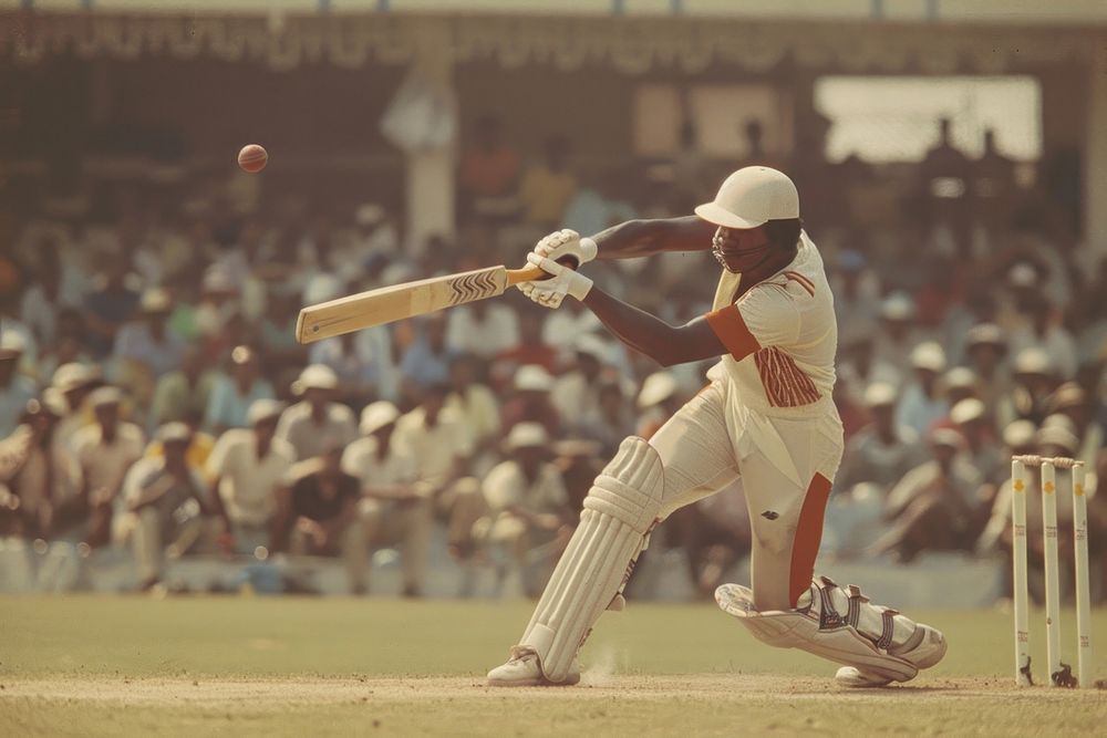Cricket player bat ball clothing | Free Photo - rawpixel