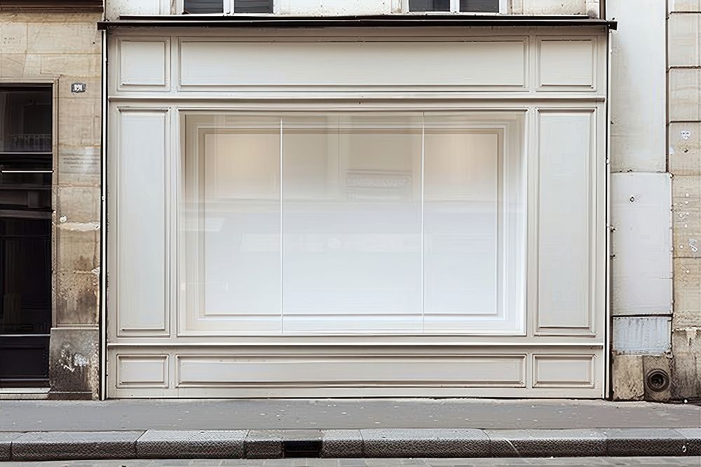 blank white shop window mockup | Free Photo - rawpixel