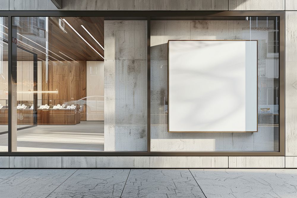 Empty glass window indoors interior | Premium Photo - rawpixel