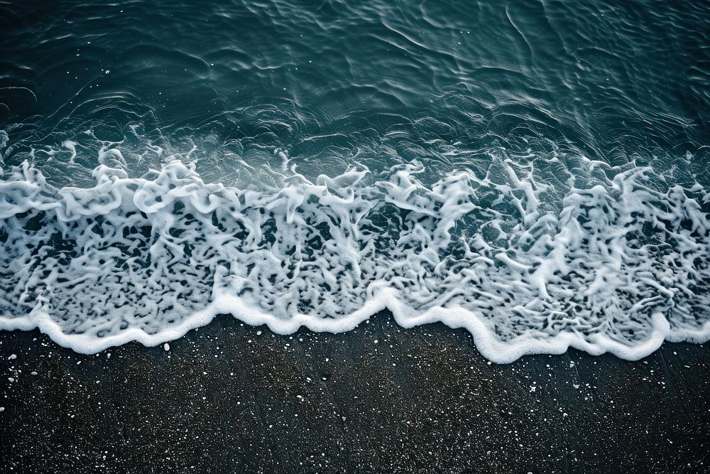 Dark beach wallpaper water shoreline | Free Photo - rawpixel