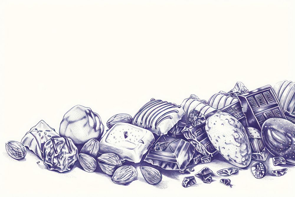 Vintage drawing chocolates sketch illustrated | Free Photo Illustration ...
