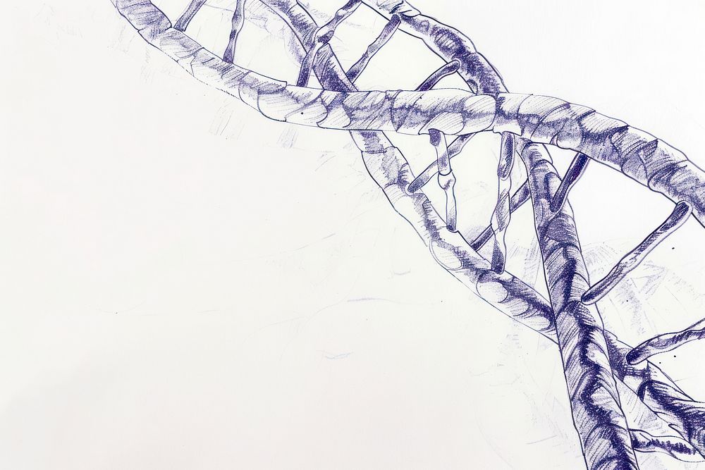 Vintage drawing DNA sketch illustrated | Free Photo Illustration - rawpixel