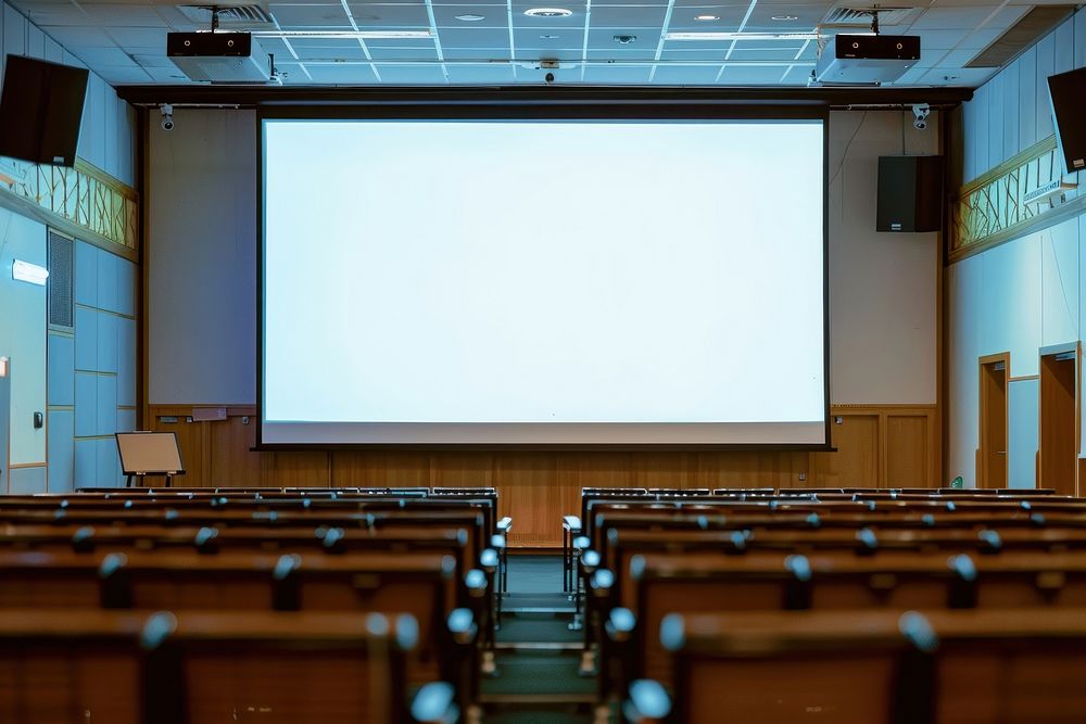 Blank screen hall architecture electronics. | Premium Photo - rawpixel
