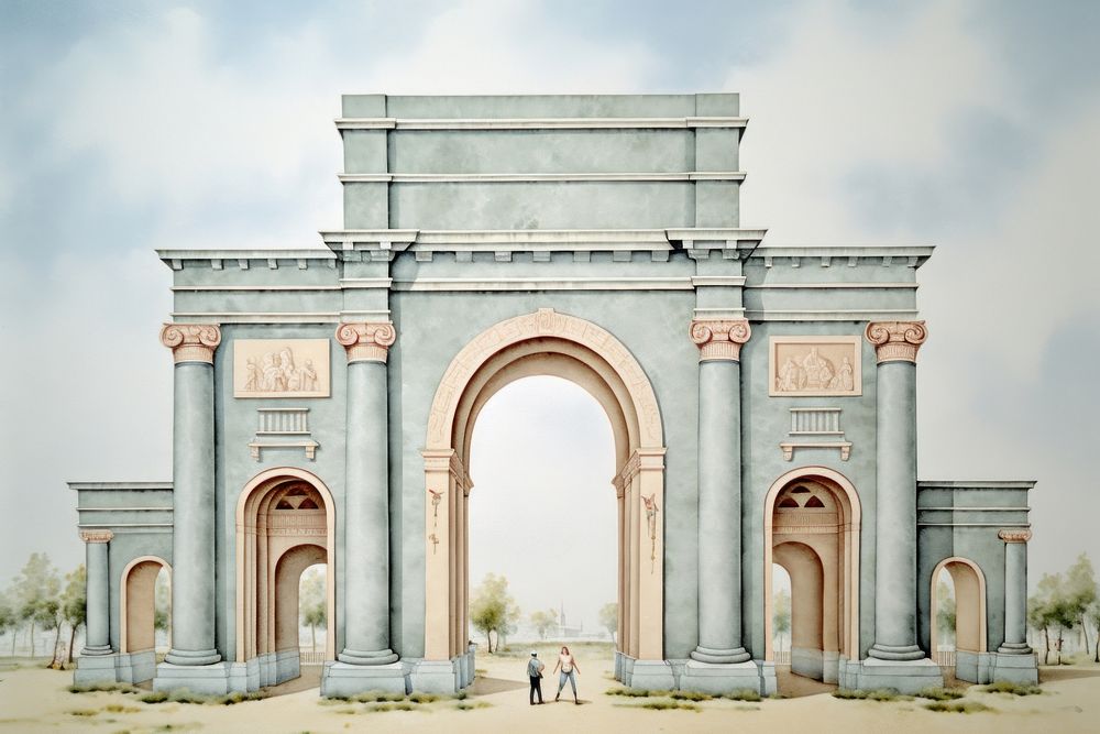 Arch architecture roman close part | Free Photo Illustration - rawpixel