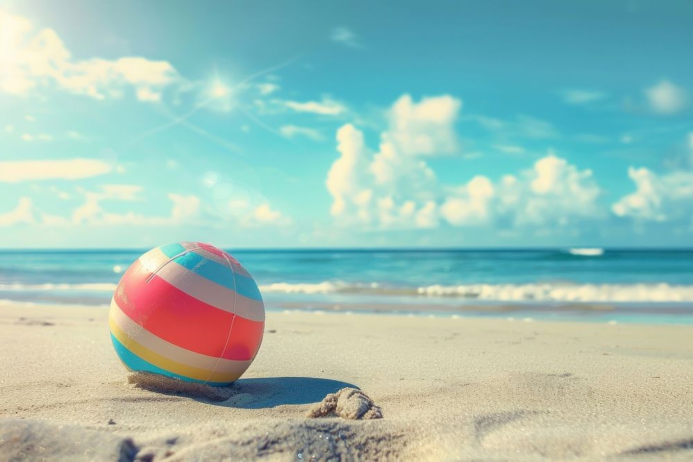 Summer background beach ball volleyball. | Free Photo - rawpixel