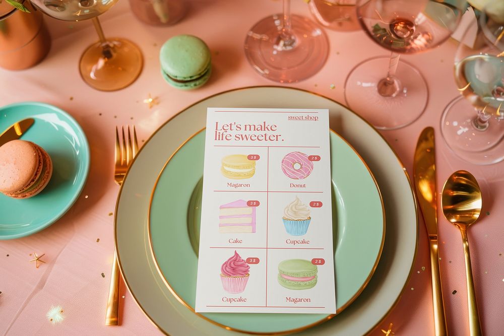 Cafe restaurant menu card plate | Free Photo - rawpixel