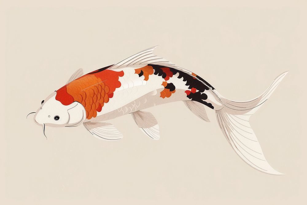 Koi fish animal shark carp. | Free Photo Illustration - rawpixel