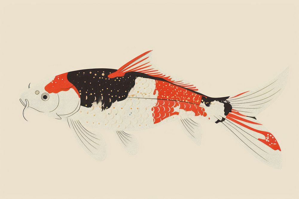 Koi fish animal shark carp. | Free Photo Illustration - rawpixel