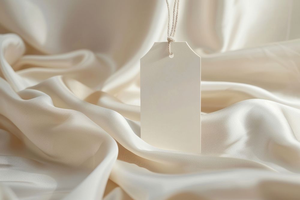 Paper label tag mockup silk. | Free Photo - rawpixel