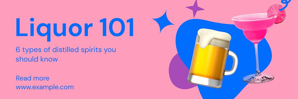 Liquor twitter header template, advertisement | Free Photo - rawpixel