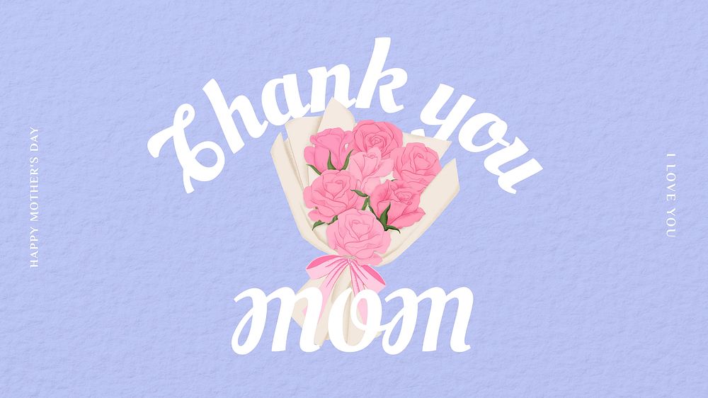 Thank you mom banner template, | Free Photo - rawpixel