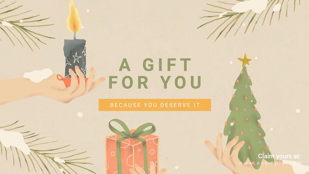 Free gift blog banner template | Free Photo - rawpixel
