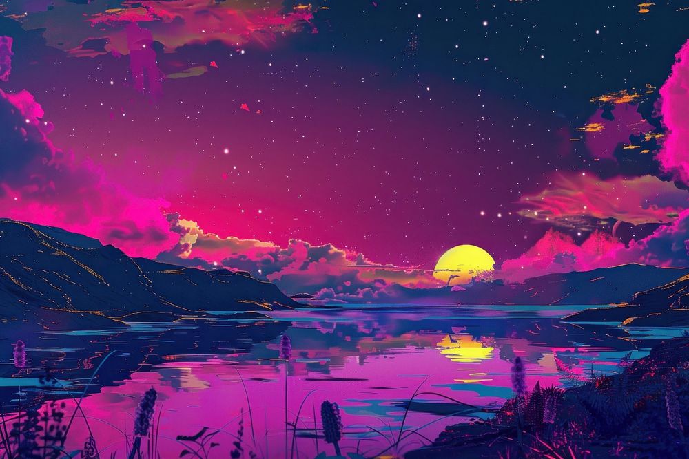 Earth purple landscape astronomy. | Free Photo - rawpixel