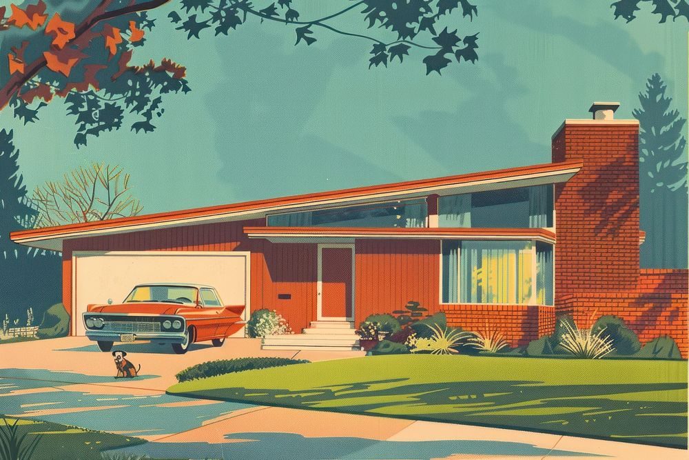 House car transportation architecture. | Premium Photo Illustration ...