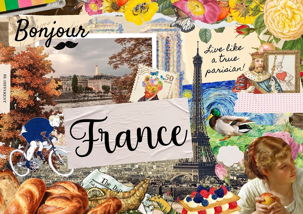 Paris poster template | Free Photo - rawpixel
