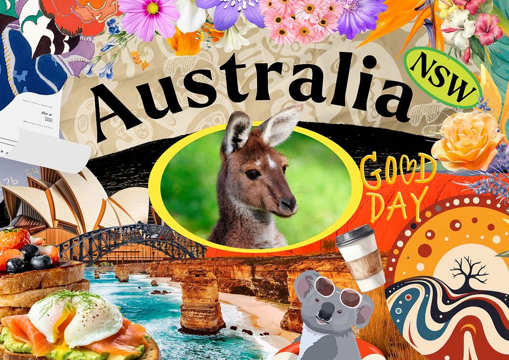 Australia poster template | Free Photo - rawpixel
