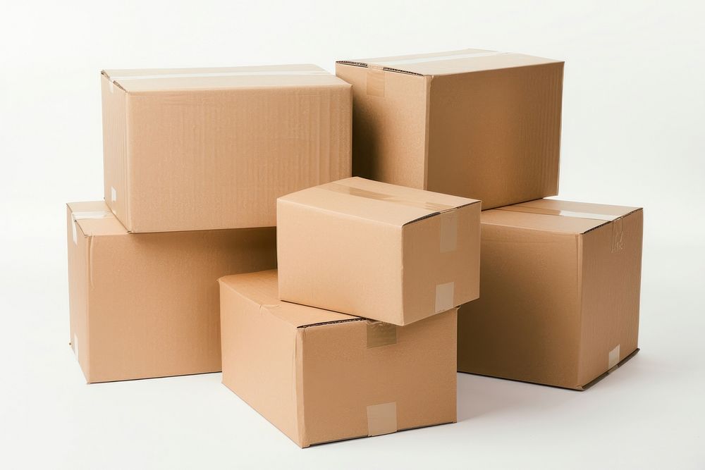 Six cardboard boxes package carton | Free Photo - rawpixel