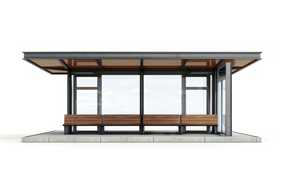 Modern bus stop shelter design | Free Photo - rawpixel