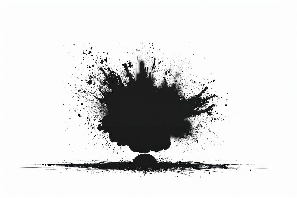 Abstract black ink splash art | Free Photo Illustration - rawpixel