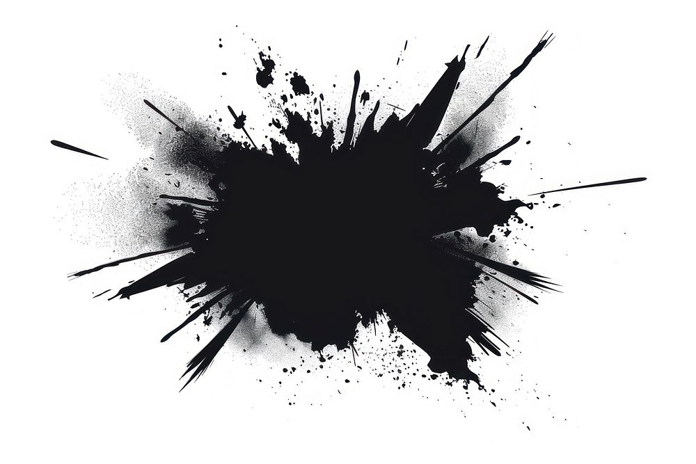 Abstract black ink splatter art | Free Photo Illustration - rawpixel