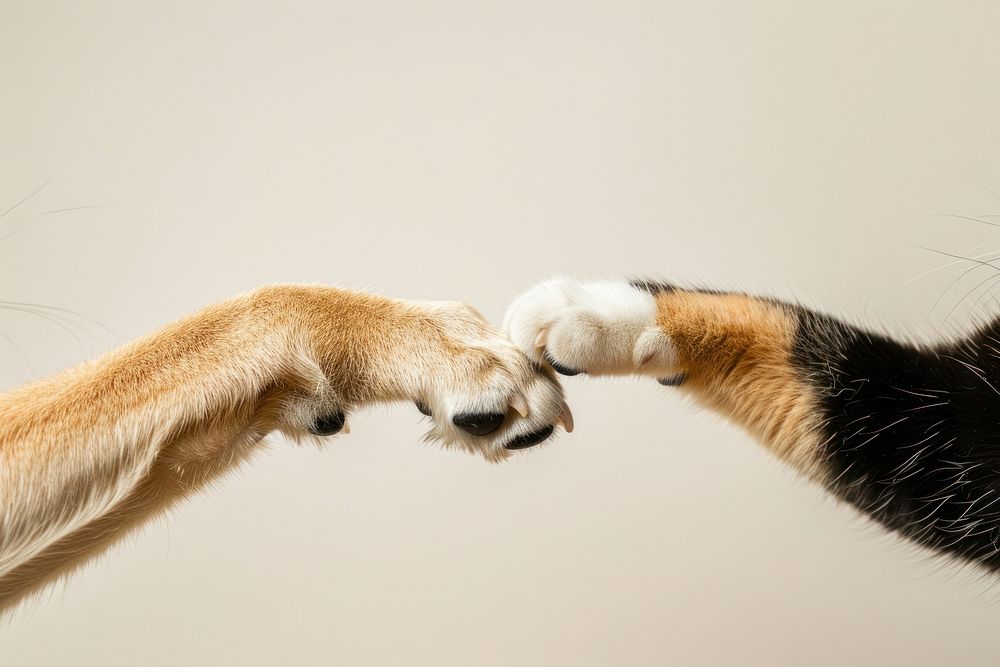 Dog paw shaking cat electronics | Free Photo - rawpixel