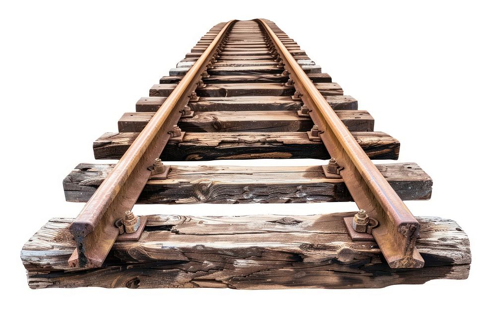 Rustic wooden railway track perspective | Free Photo - rawpixel