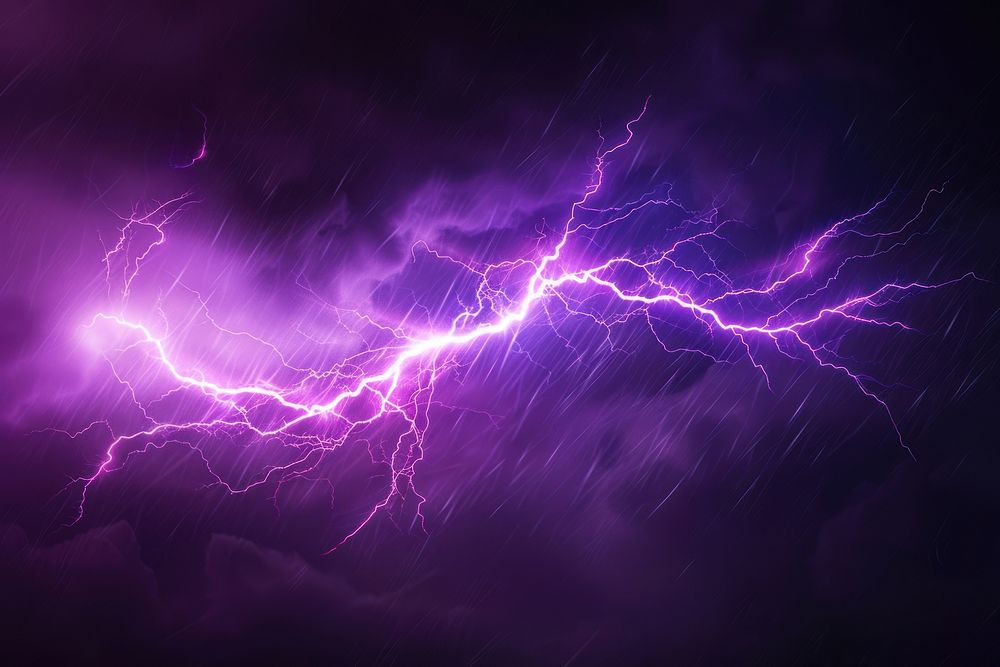 Vivid purple lightning storm background | Free Photo - rawpixel