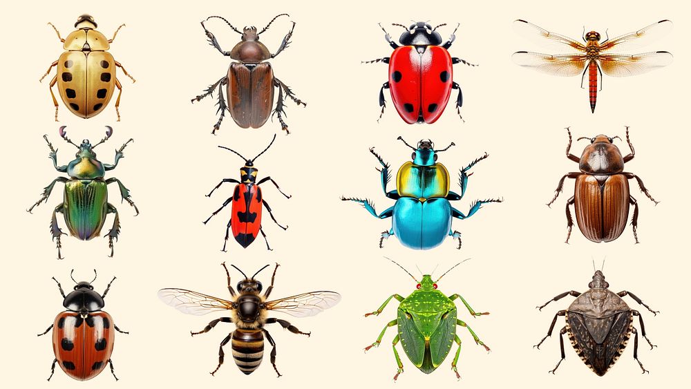 Insect design element set | Free Photo - rawpixel