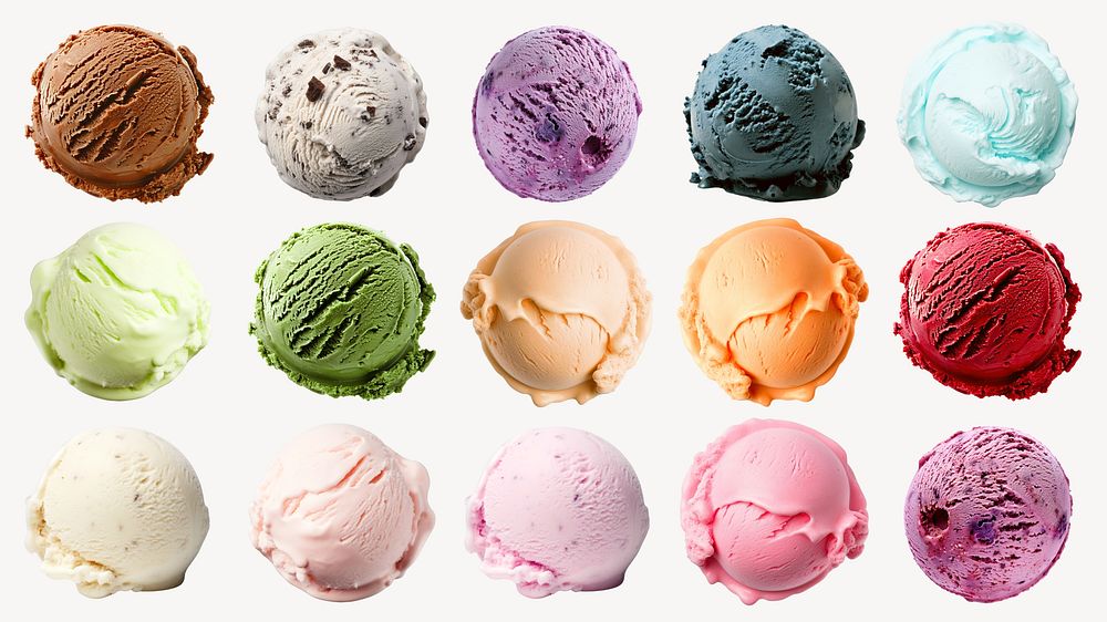 Ice cream element set | Free Photo - rawpixel