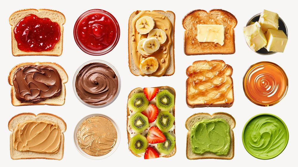 Photo of toasts element set | Free Photo - rawpixel