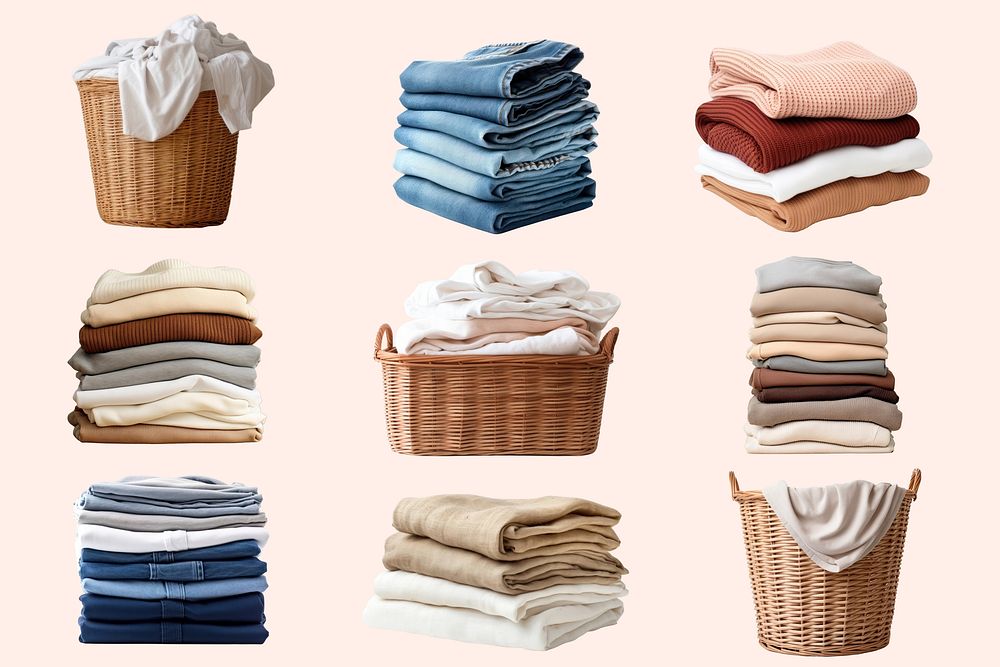 Stack of clothes element set | Free Photo - rawpixel