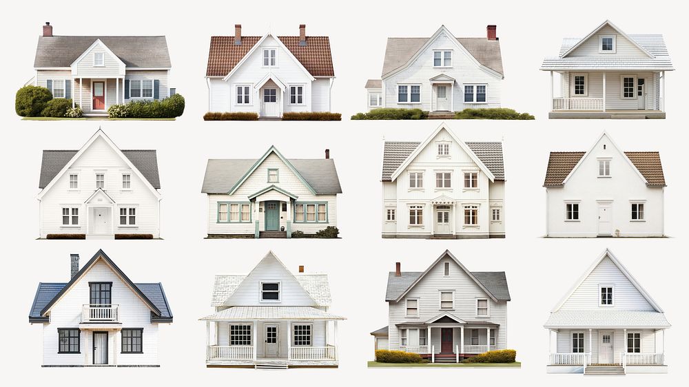 Vintage house element set | Free Photo - rawpixel