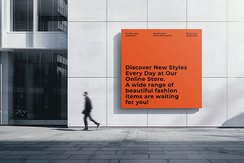 Fashion store modern urban advertisement | Premium Photo - rawpixel