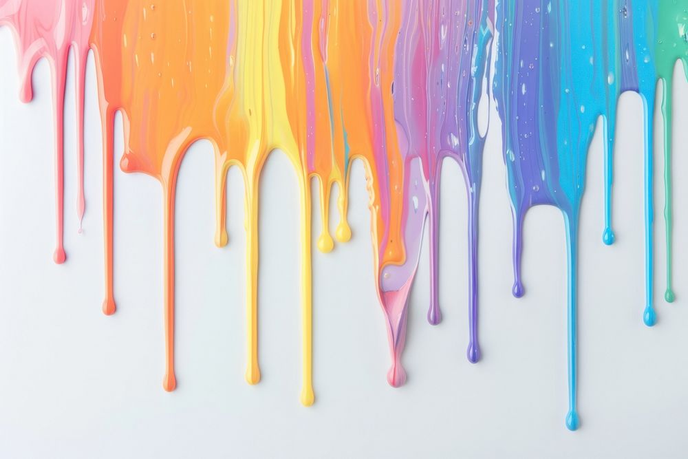 Colorful paint drips on canvas | Free Photo - rawpixel