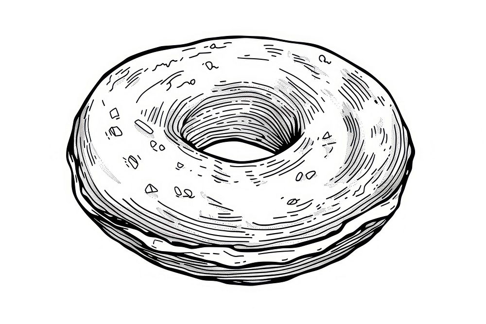 Hand-drawn donut sketch illustration | Free Photo Illustration - rawpixel