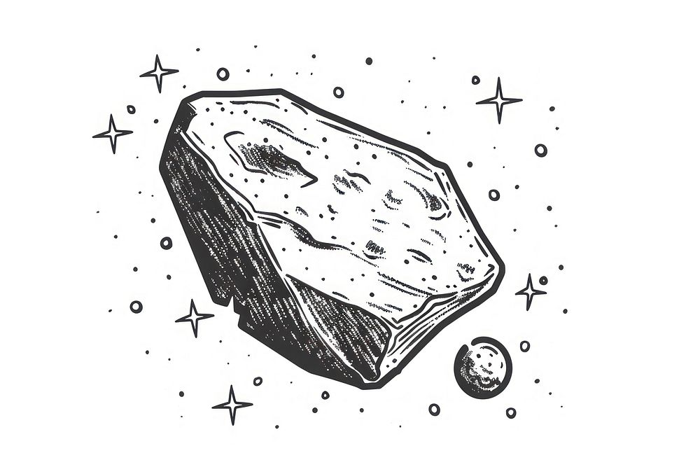 Meteorite art illustrated drawing. | Free Photo Illustration - rawpixel