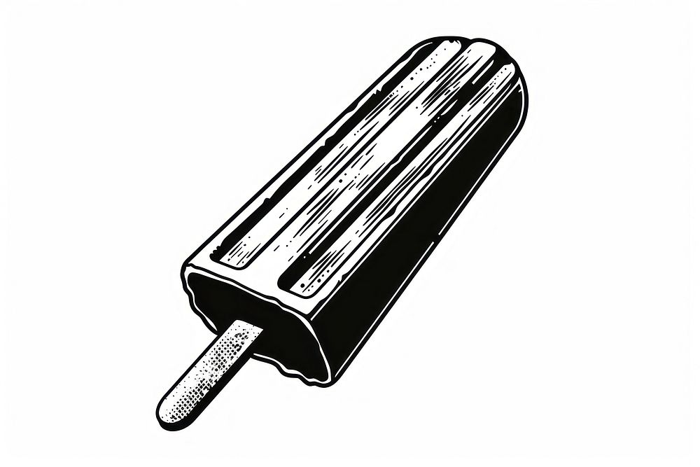 Vintage popsicle black white illustration | Free Photo Illustration - rawpixel