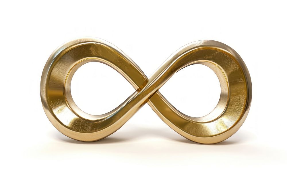 Golden infinity symbol sculpture | Free Photo - rawpixel