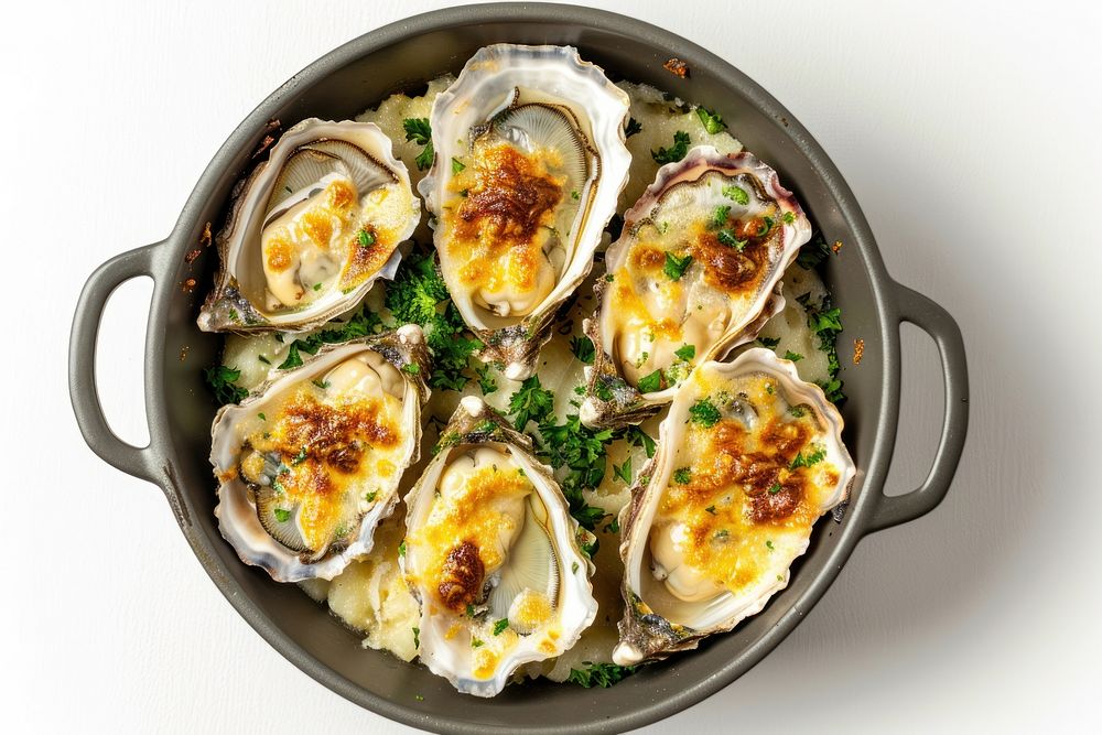 Oyster Casserole oyster invertebrate seafood. | Free Photo - rawpixel