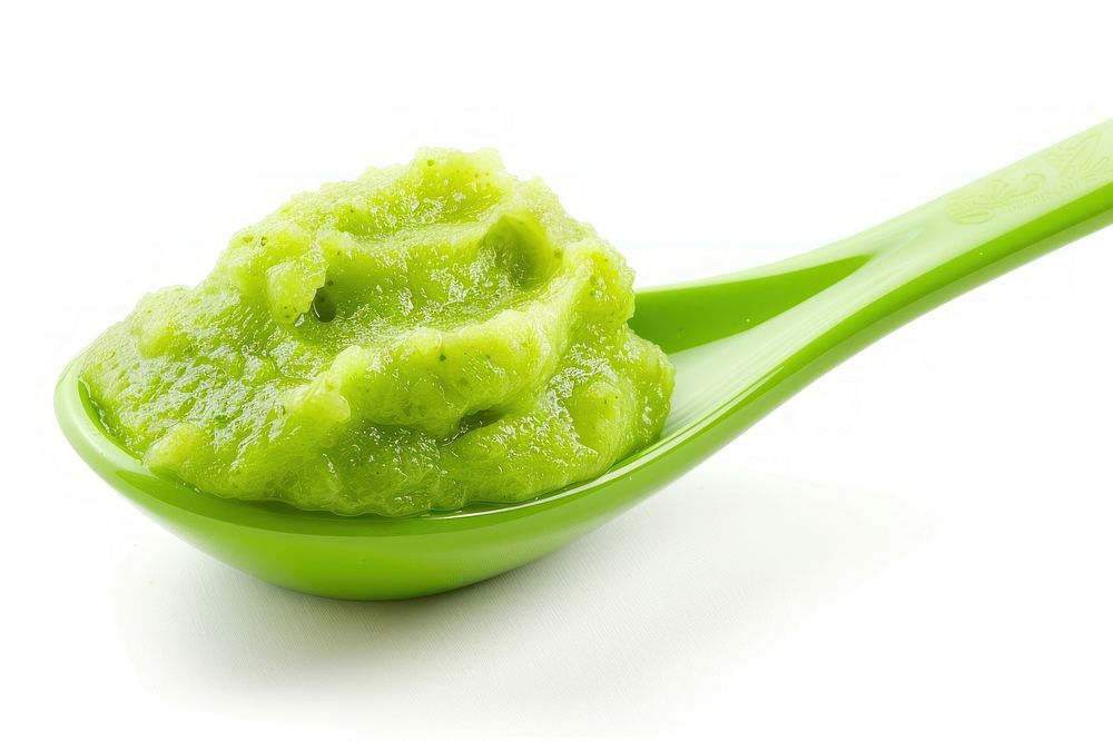 Green vegetable puree spoon | Free Photo - rawpixel