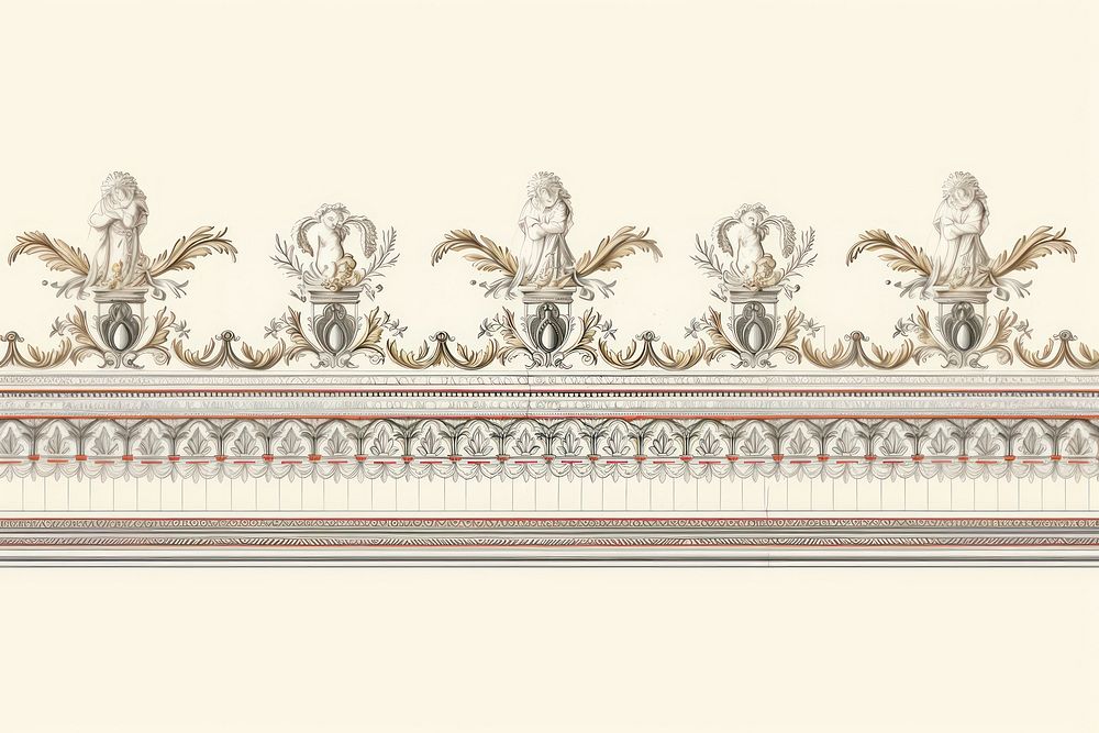 Elegant classical architectural border design | Free Photo Illustration ...